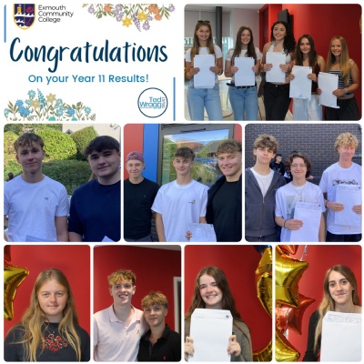 Exmouth Community College - Year 11 students celebrate record GCSE Results